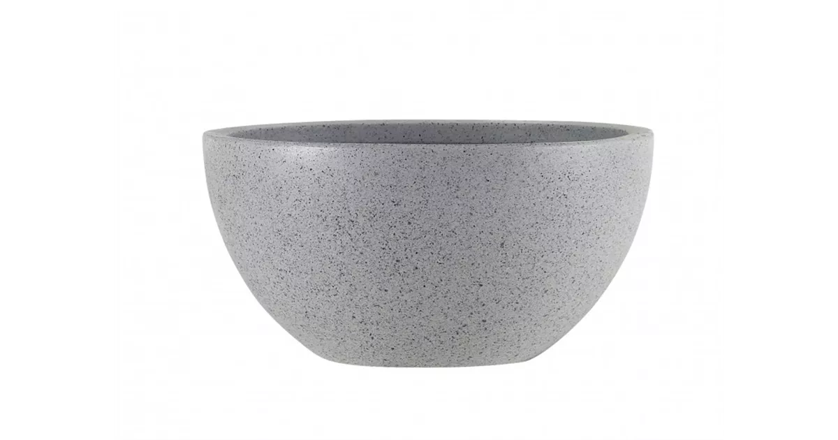 Esteras Fiberglas Pflanzkübel Lanark 28 Grey - Mauk Gartenwelt
