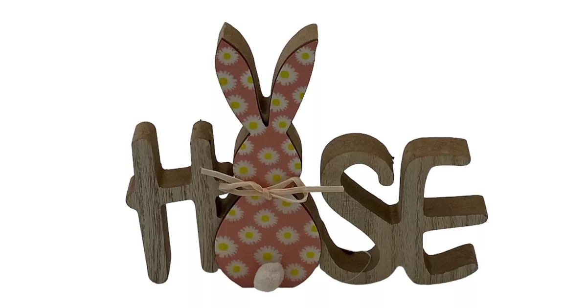 Schriftzug HASE, 19x15x1,8cm