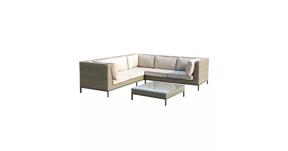 MAXPHIL living Geflecht Denia Loungegruppe 3-teilig - Mauk Gartenwelt