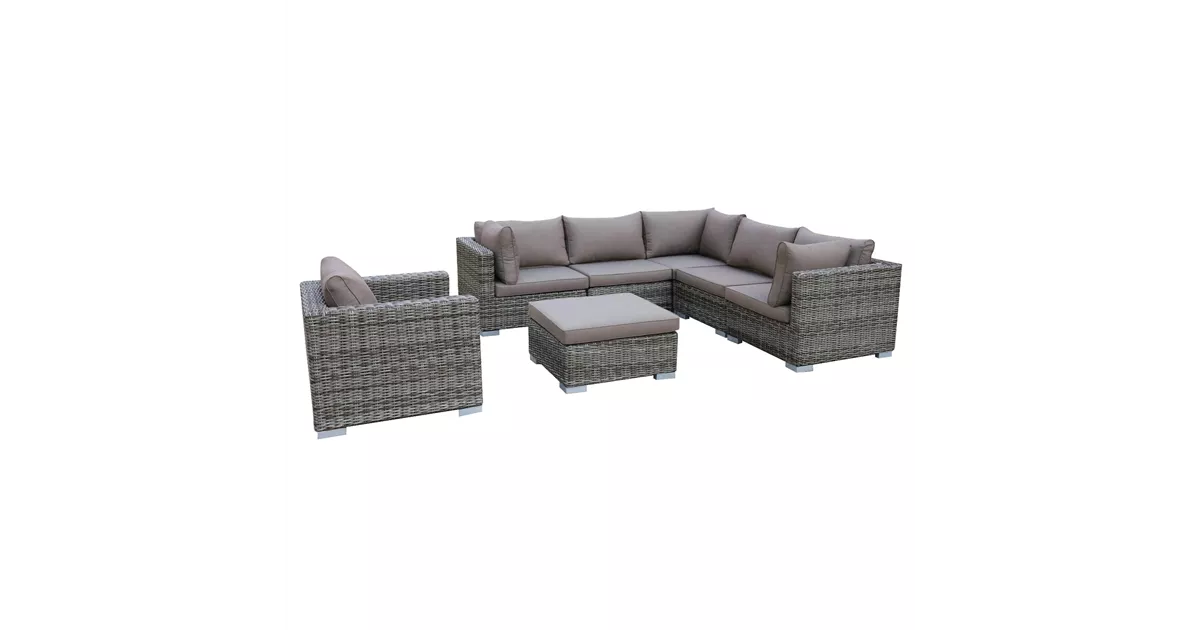 MAXPHIL living Loungegruppe Cloud Komplettset - Grau - Mauk Gartenwelt